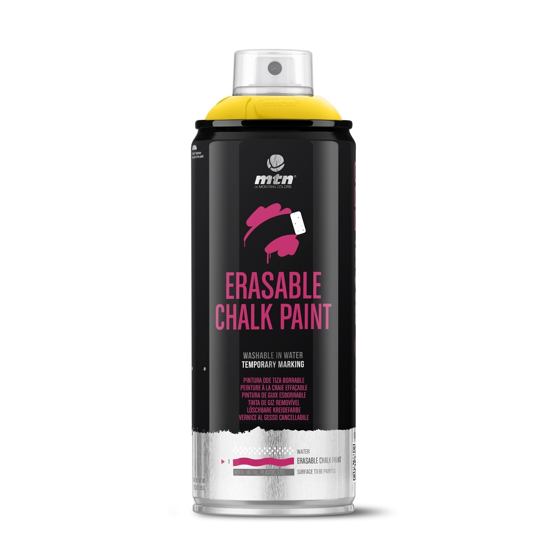 MTN PRO Spray Paint - Erasable Chalk 400ml - Light Yellow – Spray Cans ...