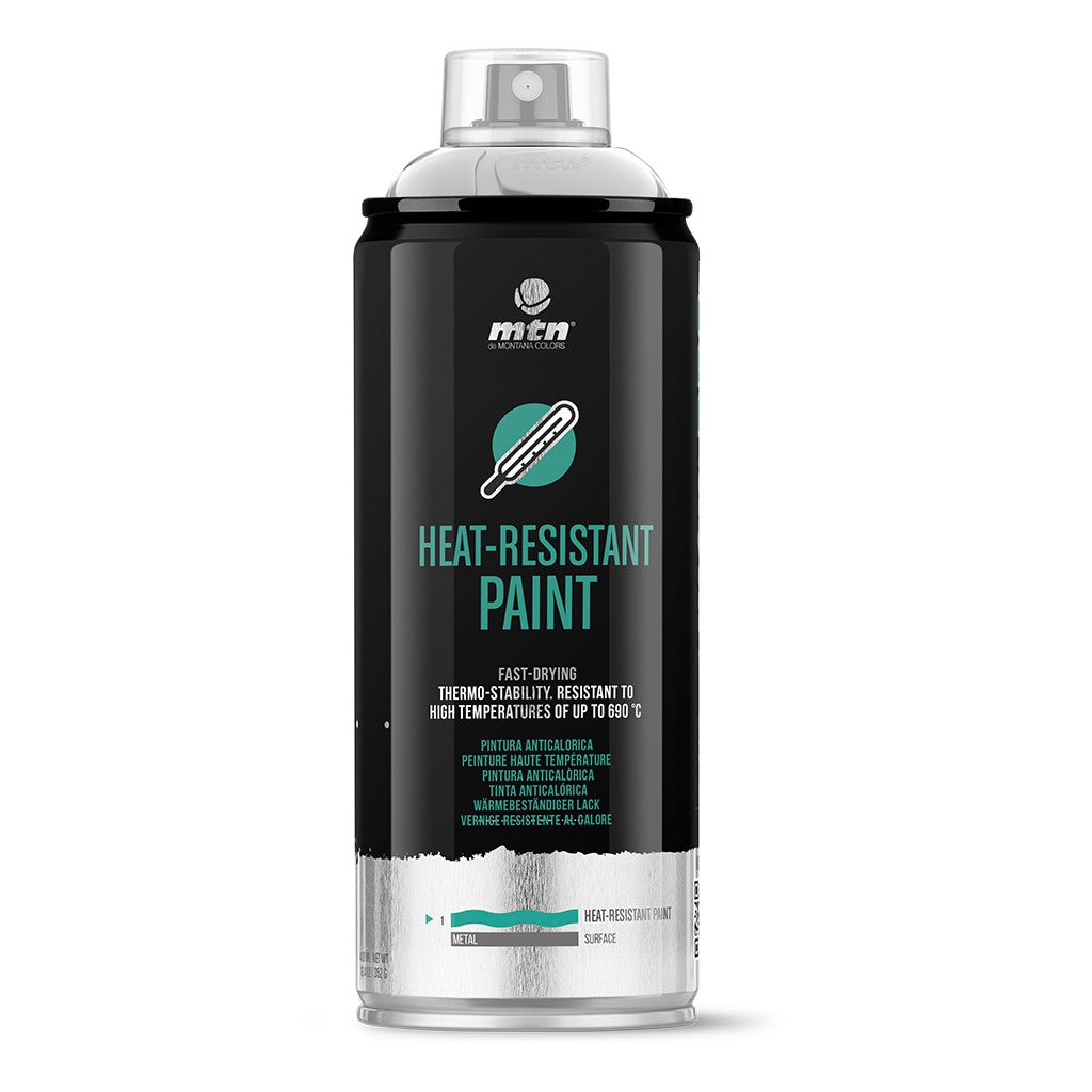 MTN PRO Spray Paint - Heat Resistant Paint 400ml - Black – Spray Cans ...
